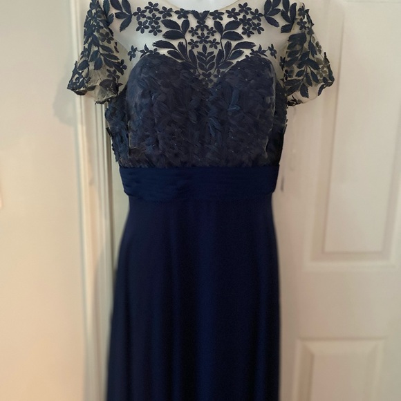 JS Collections | Dresses | Js Collections Blue Flutter Sleeve Maxi ...